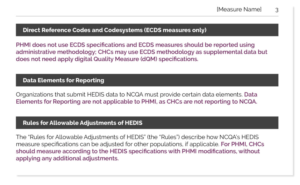 Core Measure Specifications Manual | PHM Initiative